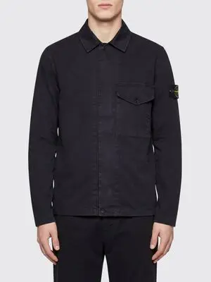 Stone Island Used Twill Overshirt - Black