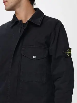 Stone Island Casual Stretch Cotton Shirt - Black