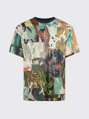GALLERY DEPT. Patchwork Cotton T-shirt With Contrast Logo Print