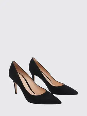 GIANVITO ROSSI Suede Stiletto Pumps - Black