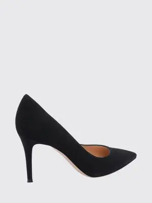 GIANVITO ROSSI Suede Stiletto Pumps - Black