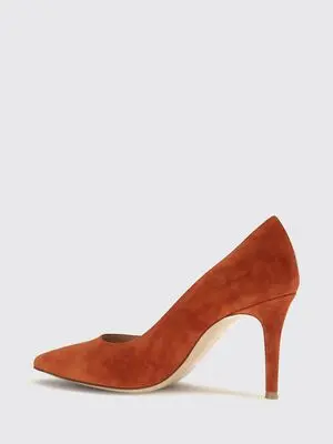 GIANVITO ROSSI Suede Stiletto Pumps - Orange
