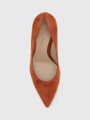 GIANVITO ROSSI Suede Stiletto Pumps - Orange