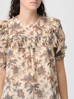 Ulla Johnson Printed Blouse With Ruffle Detail