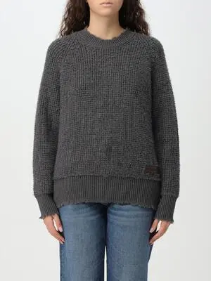 Dsquared2 Ribbed Knit Pullover - Grey