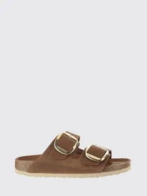BIRKENSTOCK Arizona Big Buckle Oiled Leather Sandals - Brown