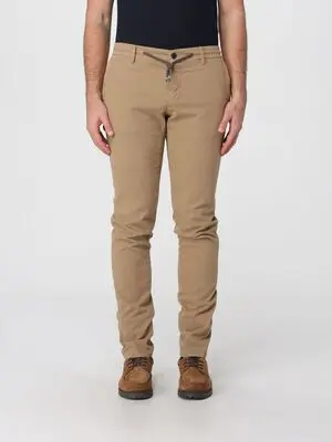 MASON'S Tailored Trousers With Drawstring Waist - Beige