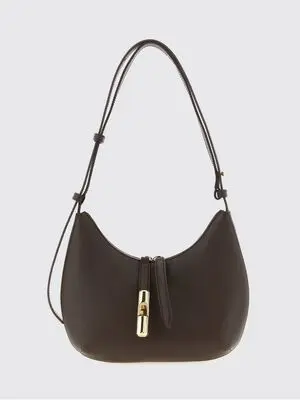 Furla Shoulder Bag With Gold Tone Clasp