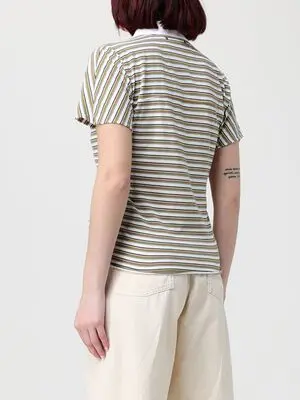 GOLDEN GOOSE Striped Cotton Polo Shirt