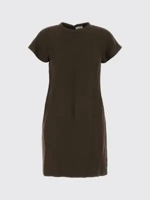 Brunello Cucinelli Viscose And Linen Sheath Mini Dress