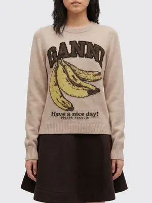 GANNI Jumper Colour - Camel