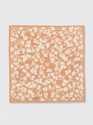 Max Mara Printed Silk Foulard - Brown