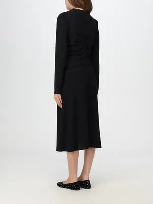 N° 21 Long Sleeve Gathered V-neck Dress