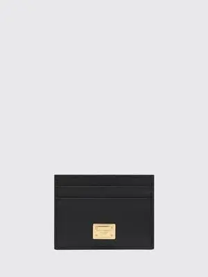 Dolce & Gabbana Calfskin Card Holder - Black