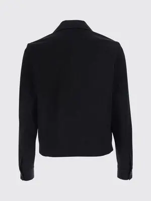 Amiri Cotton Shirt Jacket With Cuban Collar And Embroidered Logo