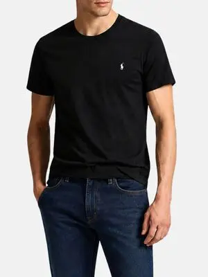 Polo Ralph Lauren Cotton T-shirt With Embroidered Pony Logo - Black