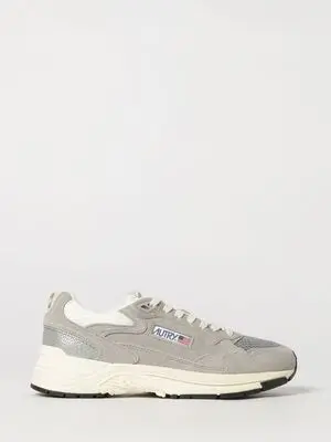 AUTRY Hyperway Bi-leather And Mesh Low-top Sneakers - Silver