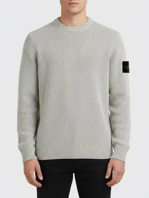 Stone Island Cotton Crew Neck Sweater - Grey