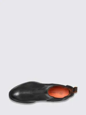 Santoni Chelsea Boots In Grained Calf Leather