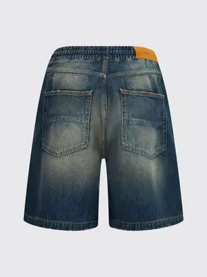 Amiri Knee-length Denim Shorts With Drawstring Waist