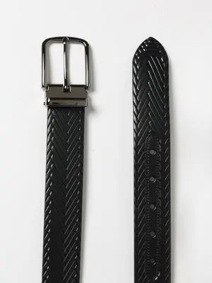 Emporio Armani Woven Leather Belt