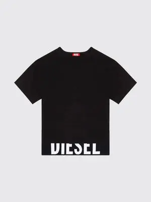 DIESEL® Slim Fit Cropped Top - Black