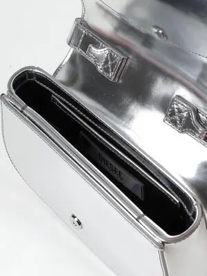 DIESEL® Metallic Shoulder Bag - Silver