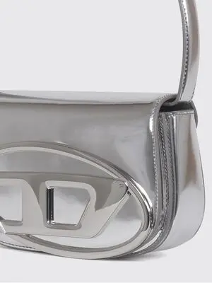 DIESEL® Metallic Shoulder Bag - Silver