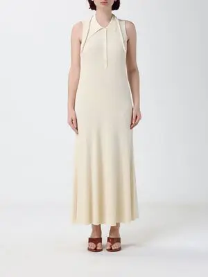 Pinko Viscose Blend Shirt Dress - Beige
