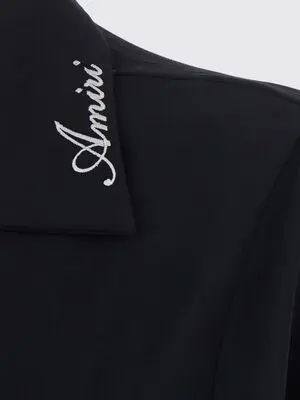 Amiri Long-sleeve Polyester Shirt With Cuban Collar And Flap Pockets