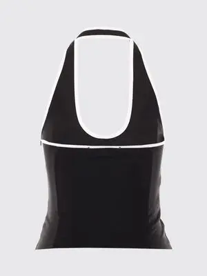 Amiri Slim Fit Halter Neck Monogram Top In Cotton Blend