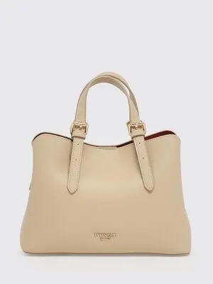 TWINSET Grained Synthetic Leather Bag - Sand