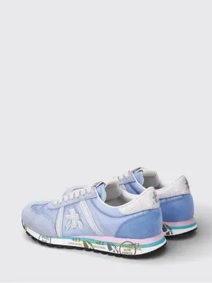 Premiata Lucy Suede And Nylon Sneakers - Blue