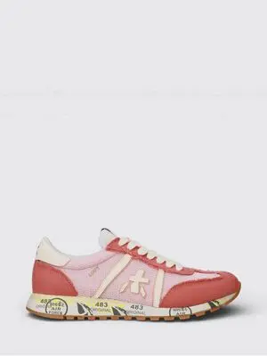 Premiata Lucy Suede And Nylon Sneakers - Pink