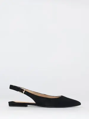 Ralph Lauren Suede Slingback Ballerinas - Black