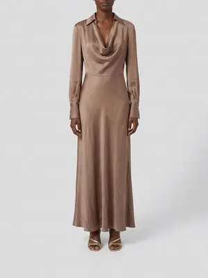 Simkhai Satin Dress - Brown