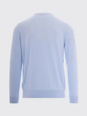 BALLANTYNE Diamond Pattern Cotton And Cashmere Knit Jumper - Blue