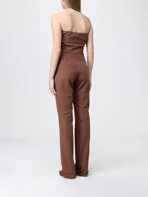 MAR DE MARGARITAS Viscose Blend Off-the-shoulder Jumpsuit - Brown