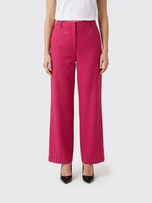 Dries Van Noten Cotton Blend Trousers - Fuchsia