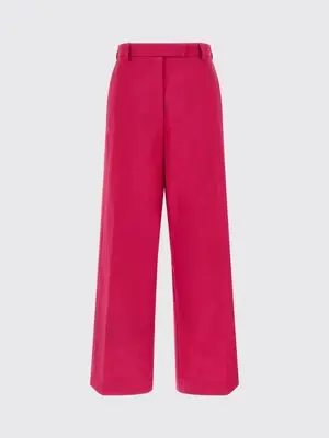 Dries Van Noten Cotton Blend Trousers - Fuchsia