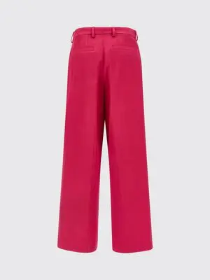 Dries Van Noten Cotton Blend Trousers - Fuchsia