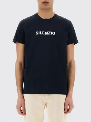 Aspesi Cotton T-shirt With Slogan - Blue