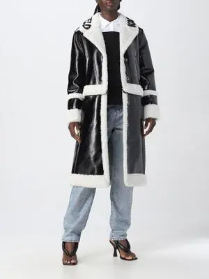Karl Lagerfeld Shearling Trimmed Coat