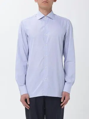 LUIGI BORRELLI Striped Cotton Shirt - White