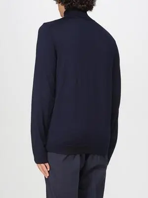 BOSS Fine Knit Turtleneck Sweater - Blue
