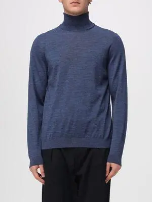 BOSS Fine Knit Turtleneck Sweater - Gnawed Blue