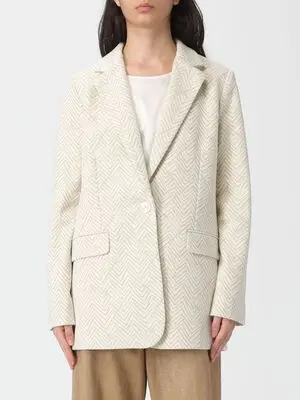 MASON'S Blazer With Geometric Print - White