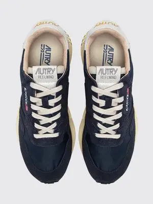 AUTRY Reelwind Nylon And Suede Leather Low Top Sneakers - Blue