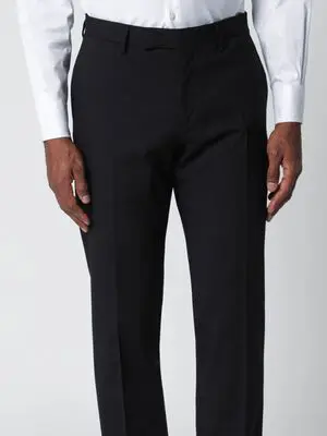LARDINI Single-breasted Wool Blend Dress - Black