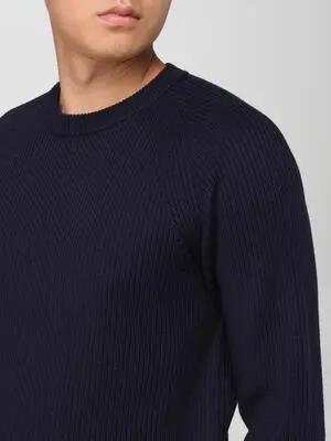 XC Ribbed Crew Neck Pullover - Blue